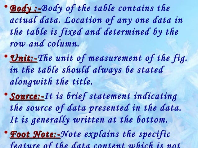 (Forms of presentation of data)- Economics | PPT