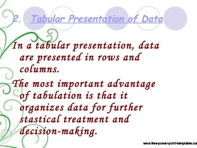 (Forms of presentation of data)- Economics | PPT