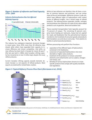 Canadian Fuels Association - The Economics of Petroleum Refining | PDF