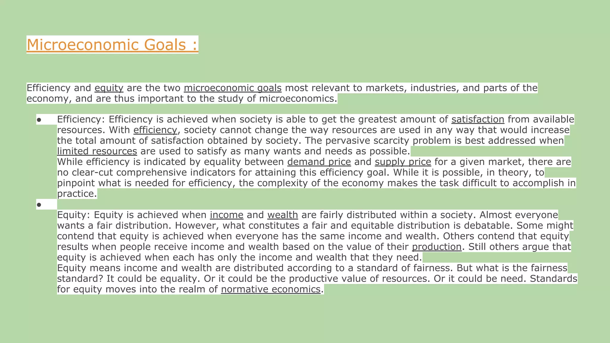 Economics Goals | PDF