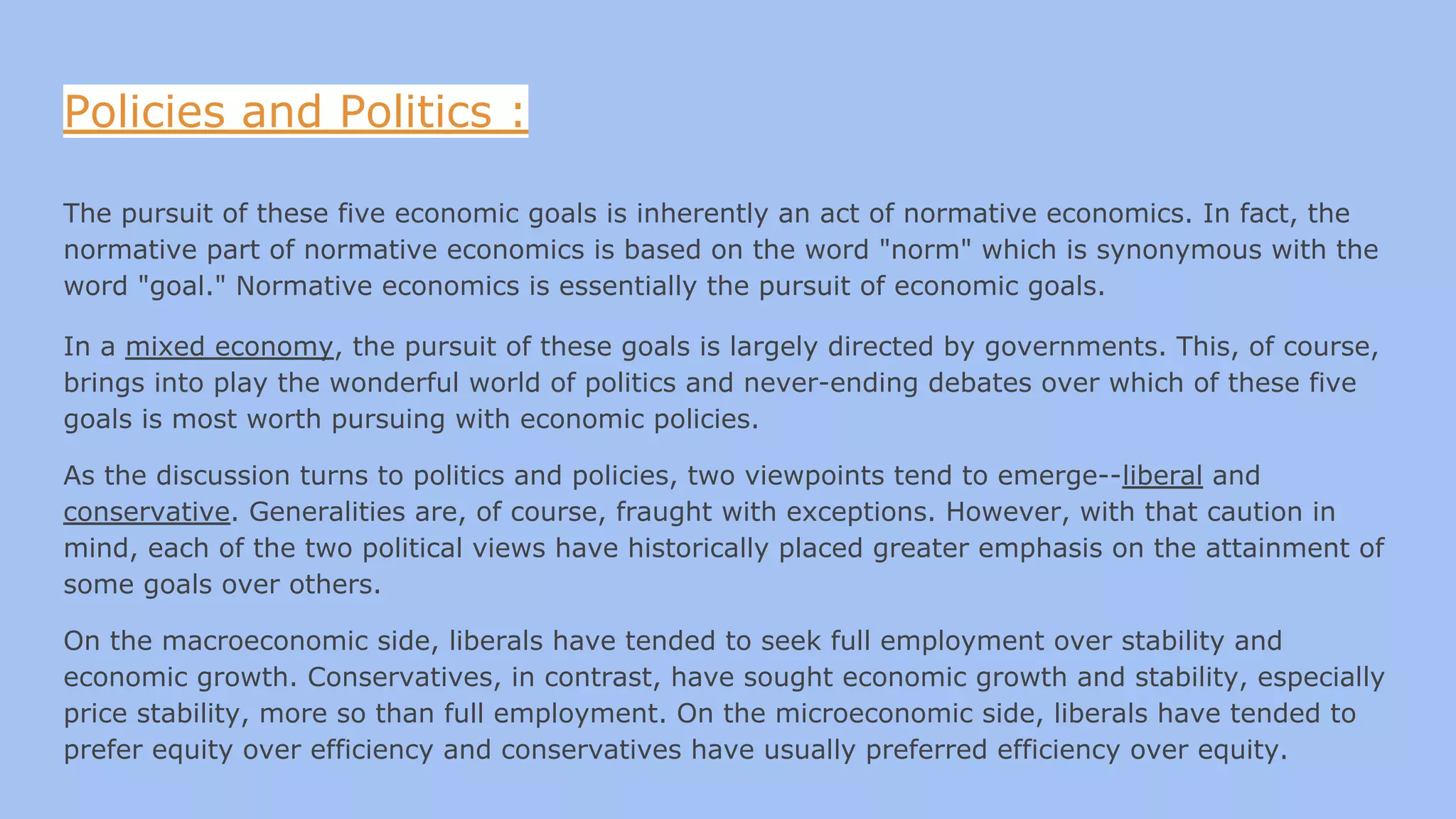 Economics Goals | PDF