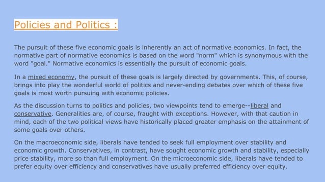 Economics Goals | PDF