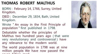 Thomas Robert Malthus | PPTX