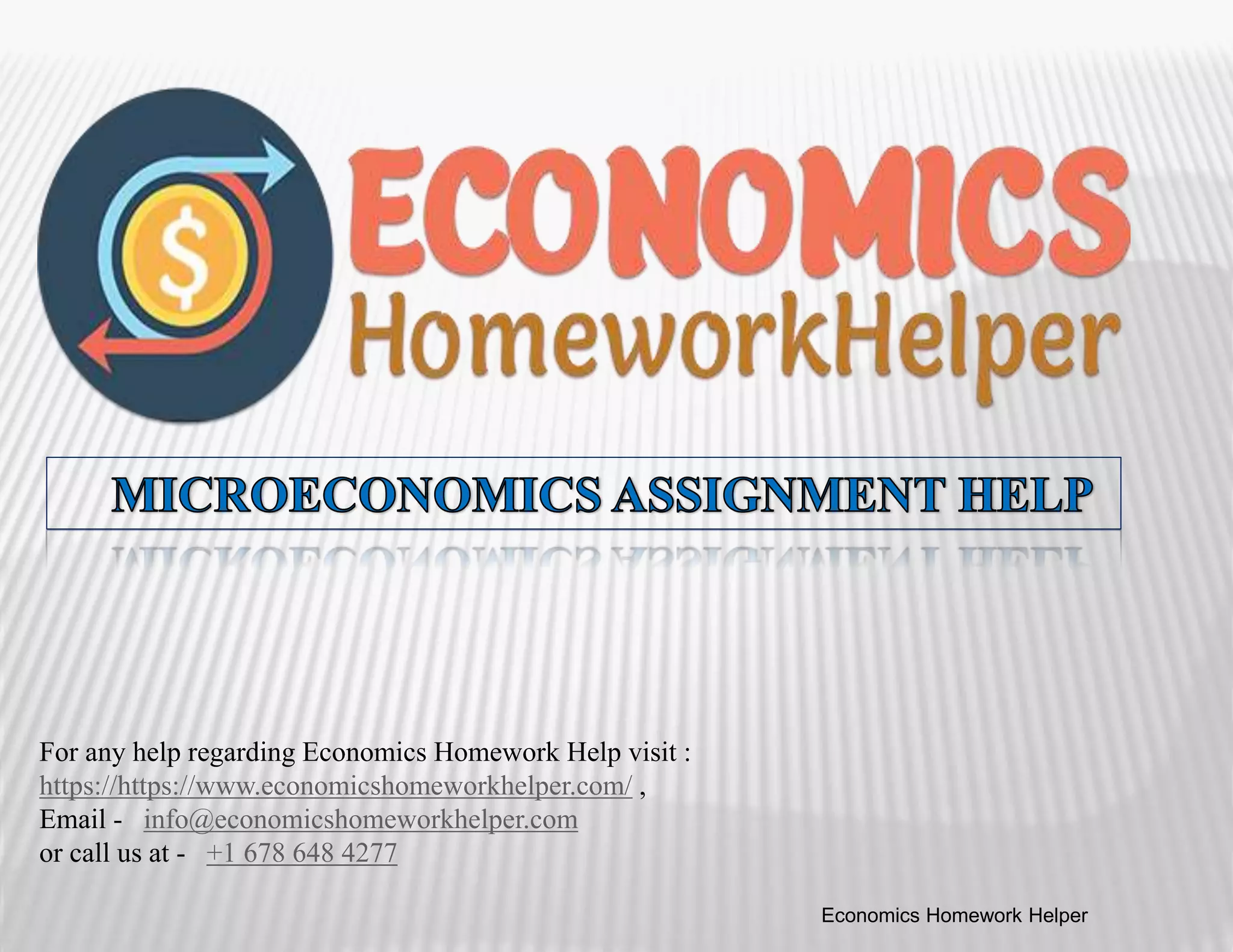 MICROECONOMICS ASSIGNMENT HELP | PPT