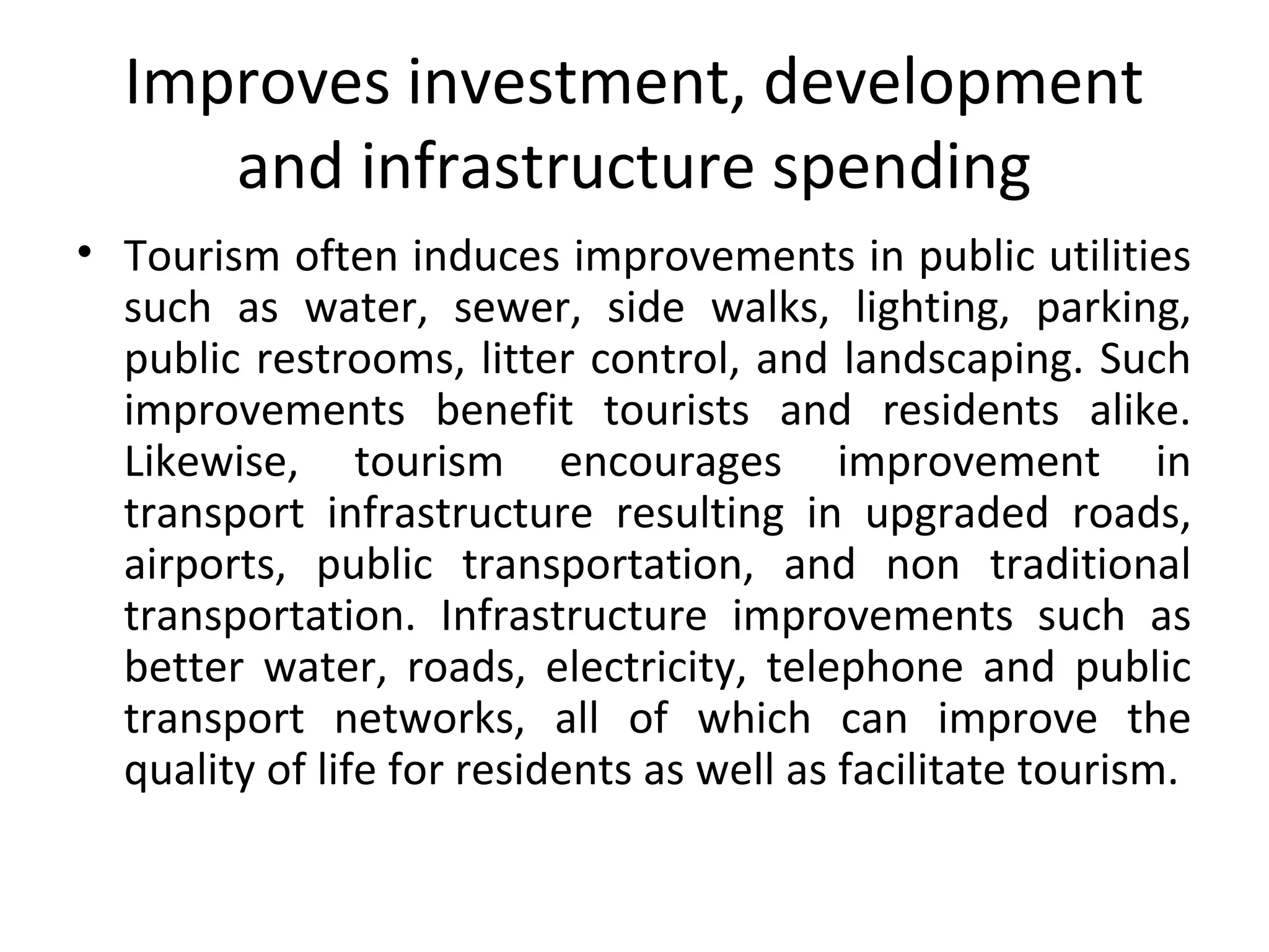 Economic significance of tourism development | PPT