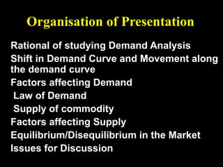 Demand and Supply Analysis (Economics) Lecture Notes | PPT