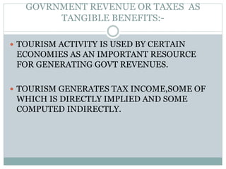 Economics impacts of tourism by lalit rava | PPT