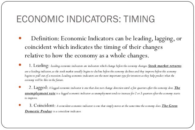 Economics indicators