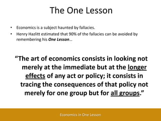 Economics in One Lesson: Wars, Governments, Price Controls and the Boom ...
