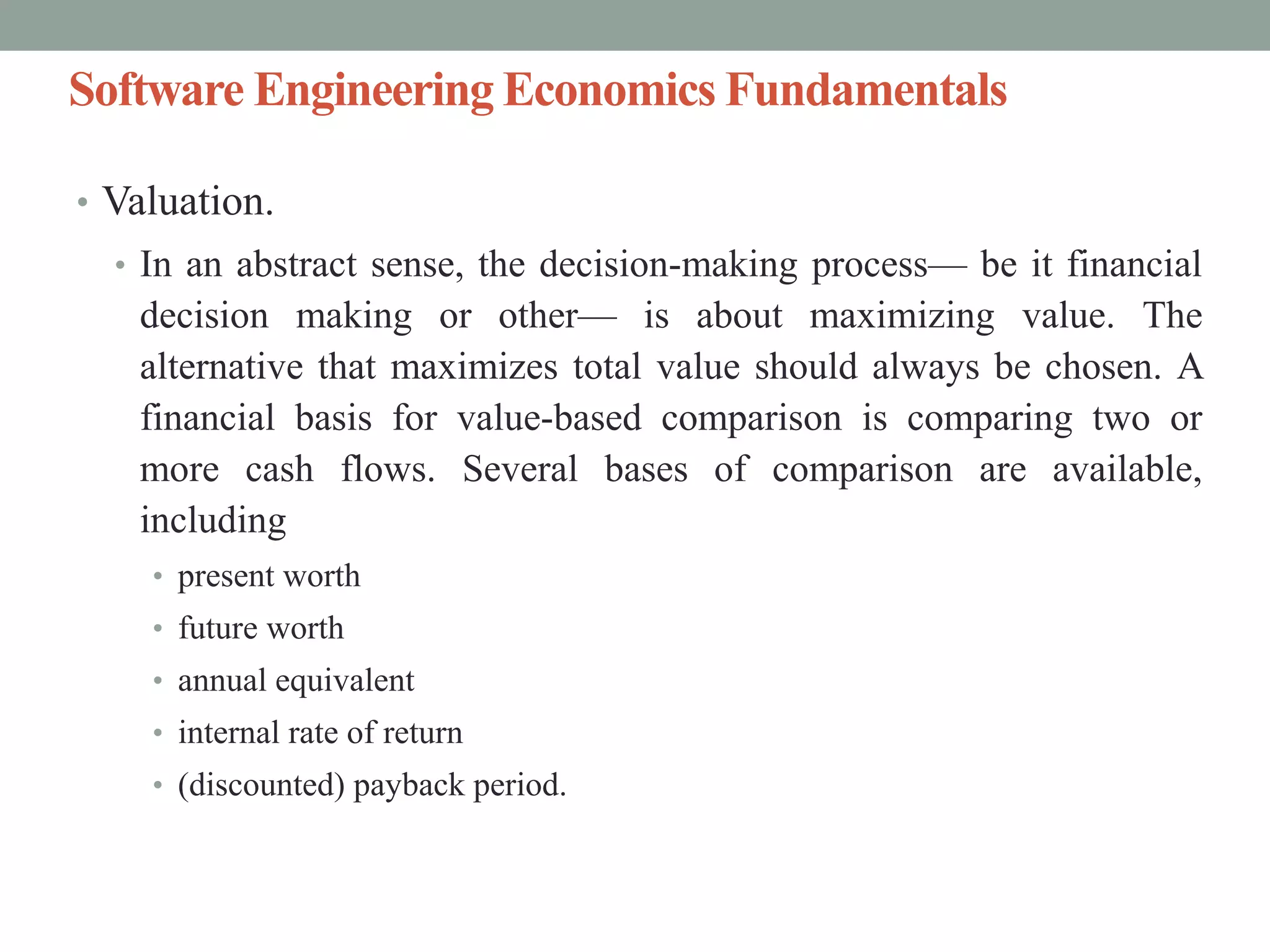 Economics In Software Engineering | PPTX