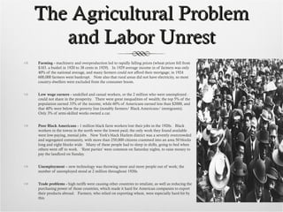 Economics in the 1920s (1) Period 5 | PPT