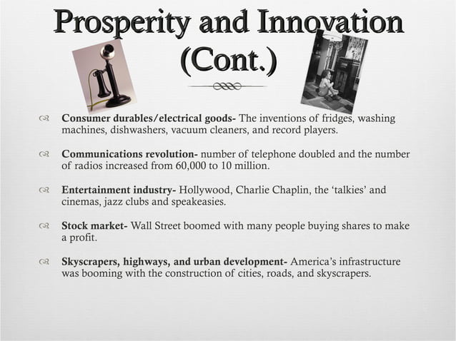 Economics in the 1920s (1) Period 5 | PPT