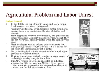 Economics in the 1920’s apush jasmine Period 3 | PPT