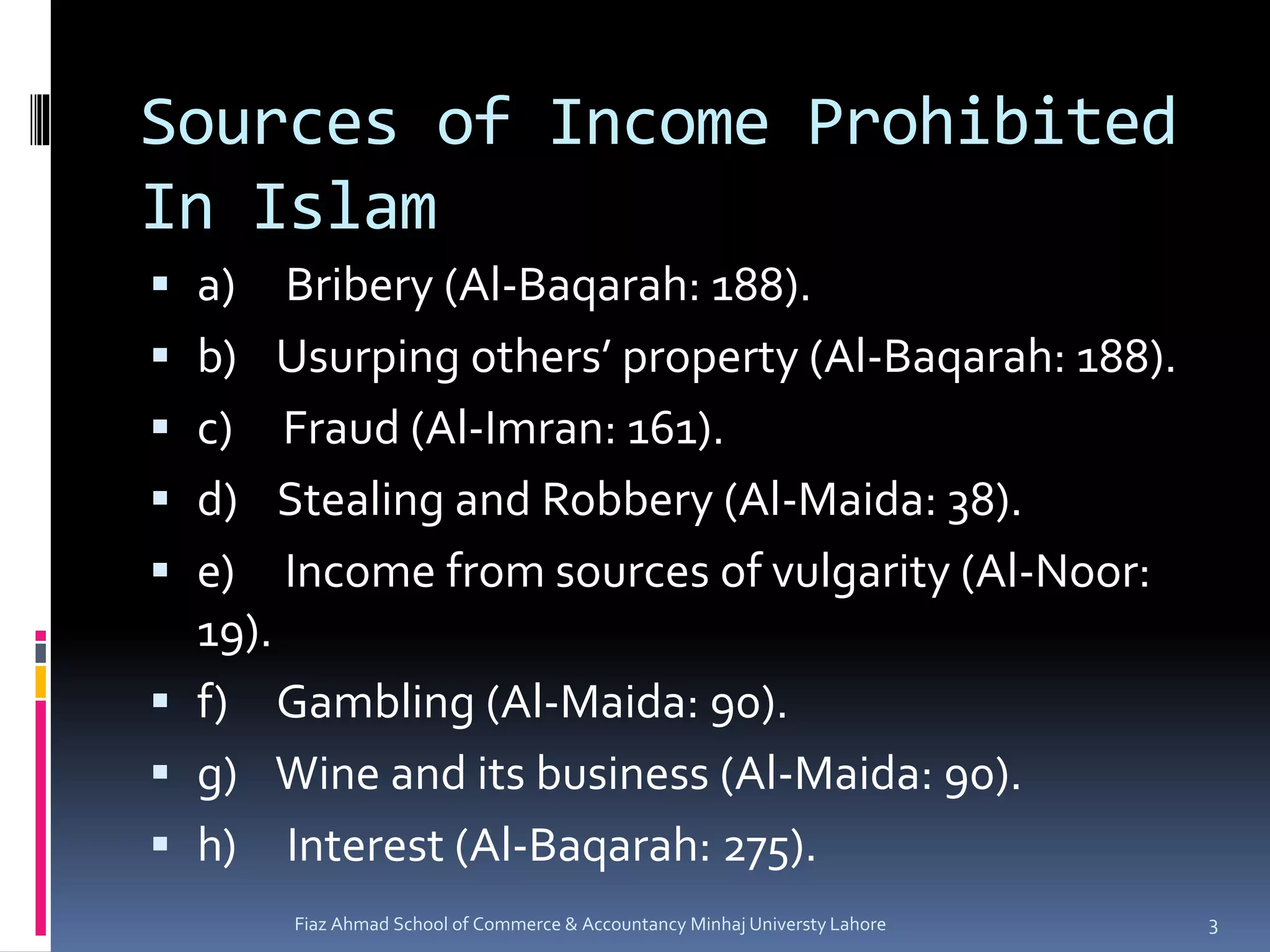 Economics in the light of quran. | PPTX