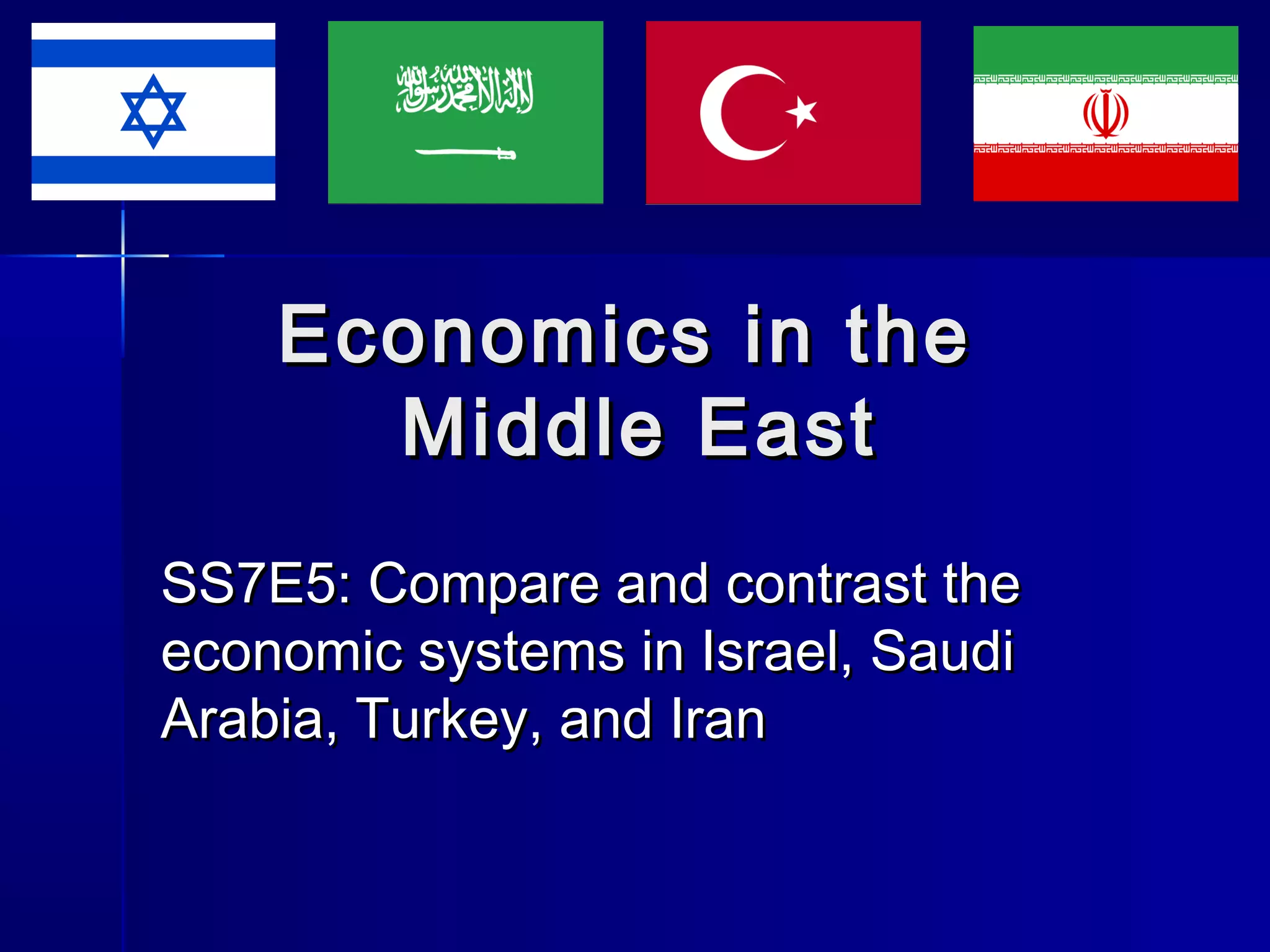 Economics in the middle east | PPT