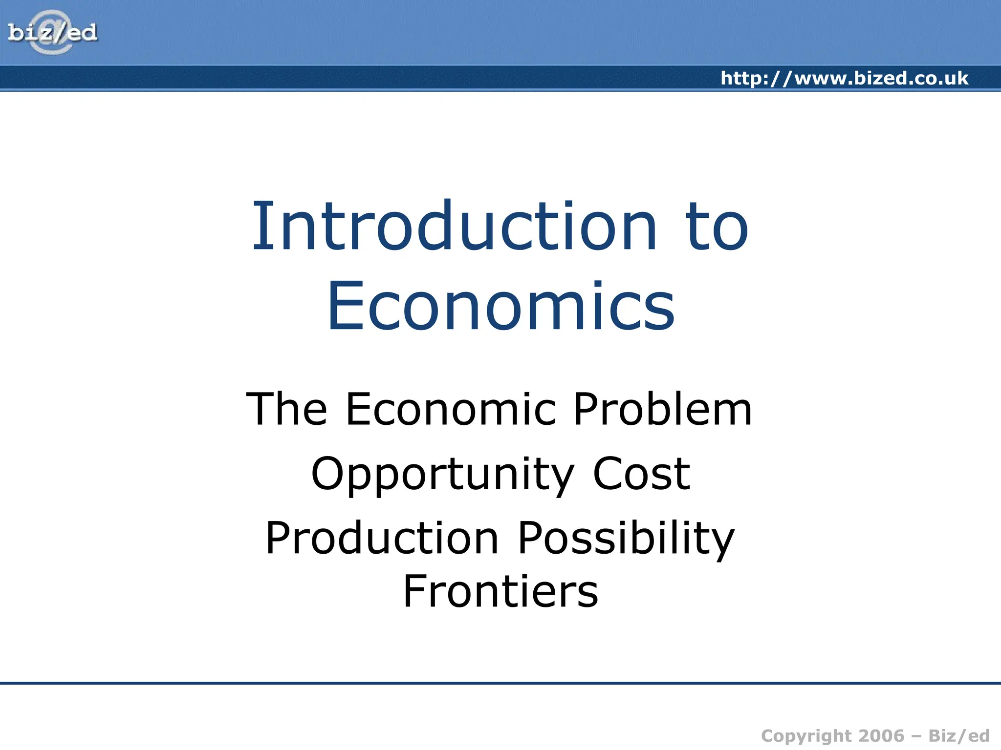 economics introduction notes for class.ppt