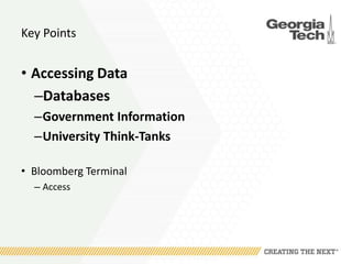 Economics introduction and data access | PPTX