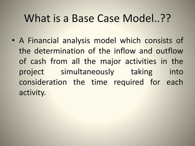 product development process-Base Case model | PPT
