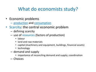 Economics made Simple 2019 week 1 - Concepts and Irish Economic ...