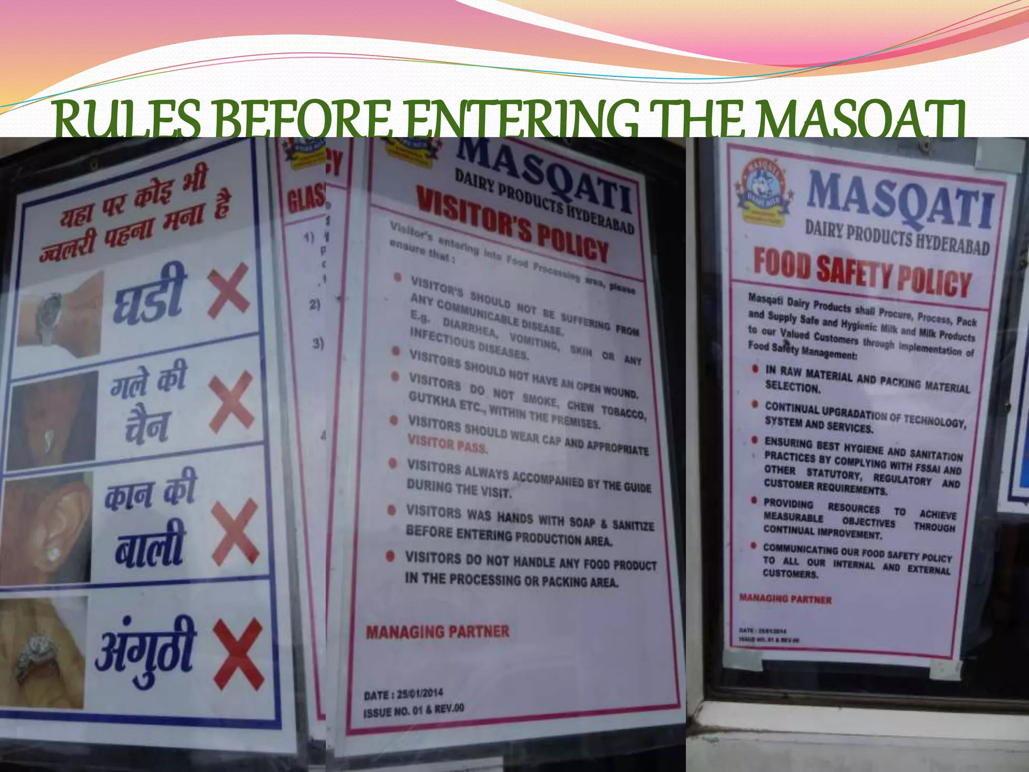 masqati dairy form | PPTX