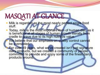 masqati dairy form | PPTX