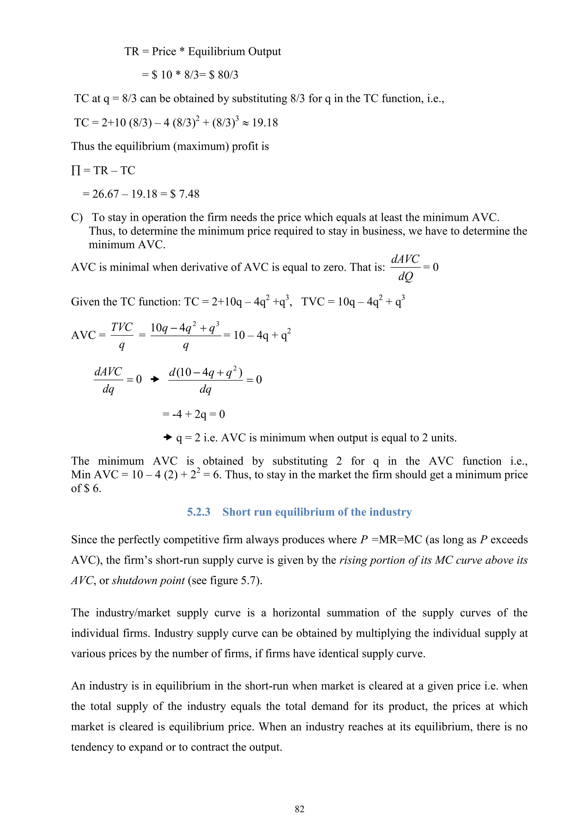 ECONOMICS module for Freshman 1st Semester Students | PDF