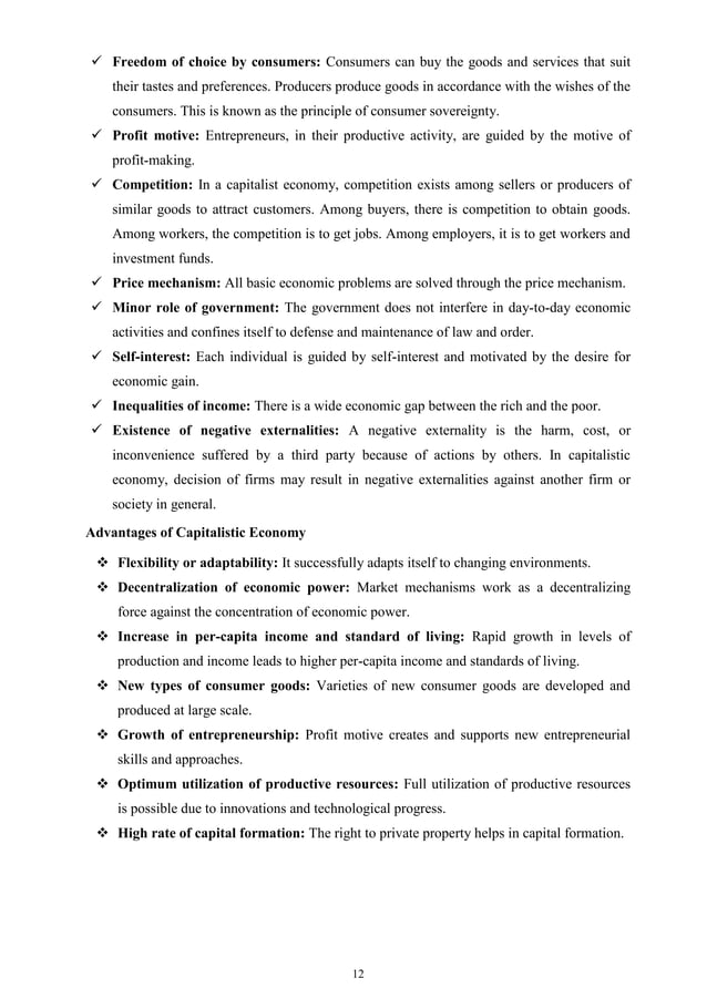 ECONOMICS module for Freshman 1st Semester Students | PDF