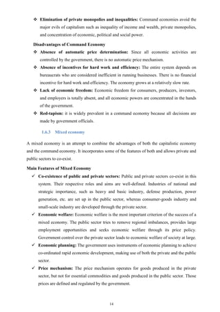 ECONOMICS module for Freshman 1st Semester Students | PDF
