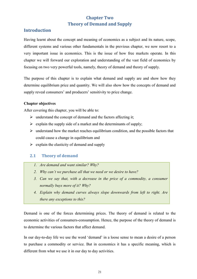 ECONOMICS module for Freshman 1st Semester Students | PDF
