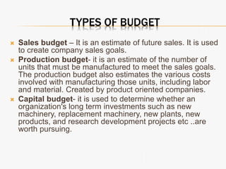 Budget and Basic concepts | PPTX