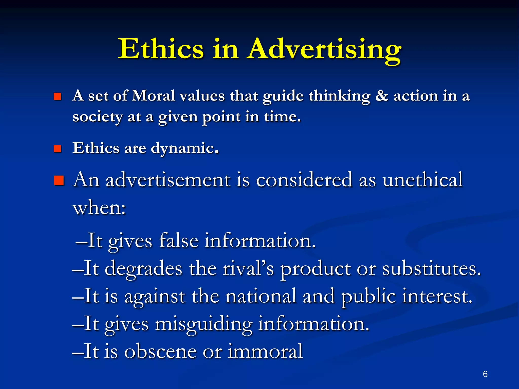 Economic social & ethical issues in advertising (1) | PPTX