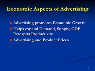 Economic social & ethical issues in advertising (1) | PPTX
