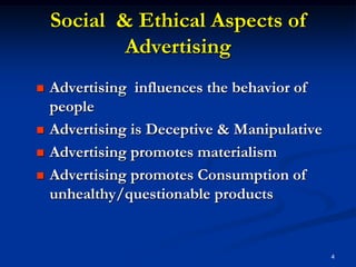 Economic social & ethical issues in advertising (1) | PPTX