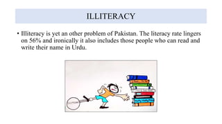 Economic, social & political problems of pakistan | PPTX