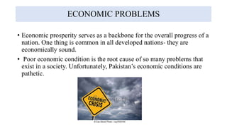 Economic, social & political problems of pakistan | PPTX