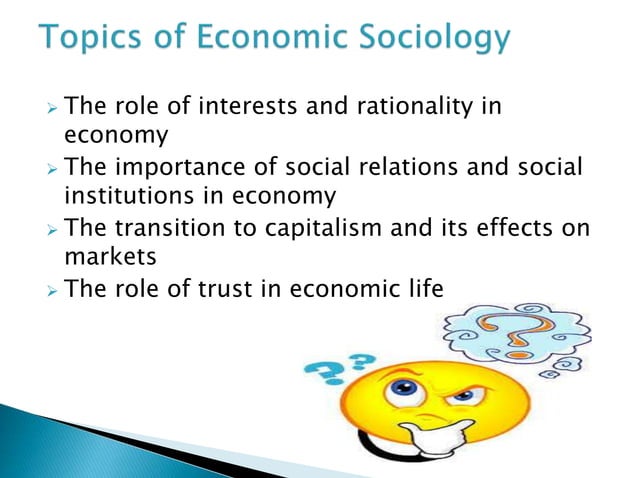 Economic Sociology | PPTX | Business | Business and Finance