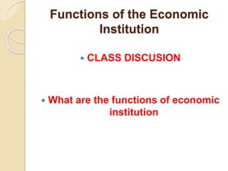 Economic sociology: Introduction | PPTX