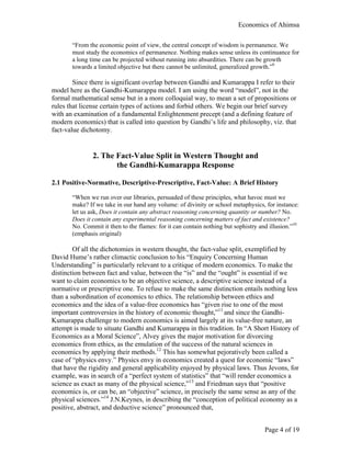 Economics of Ahimsa | PDF