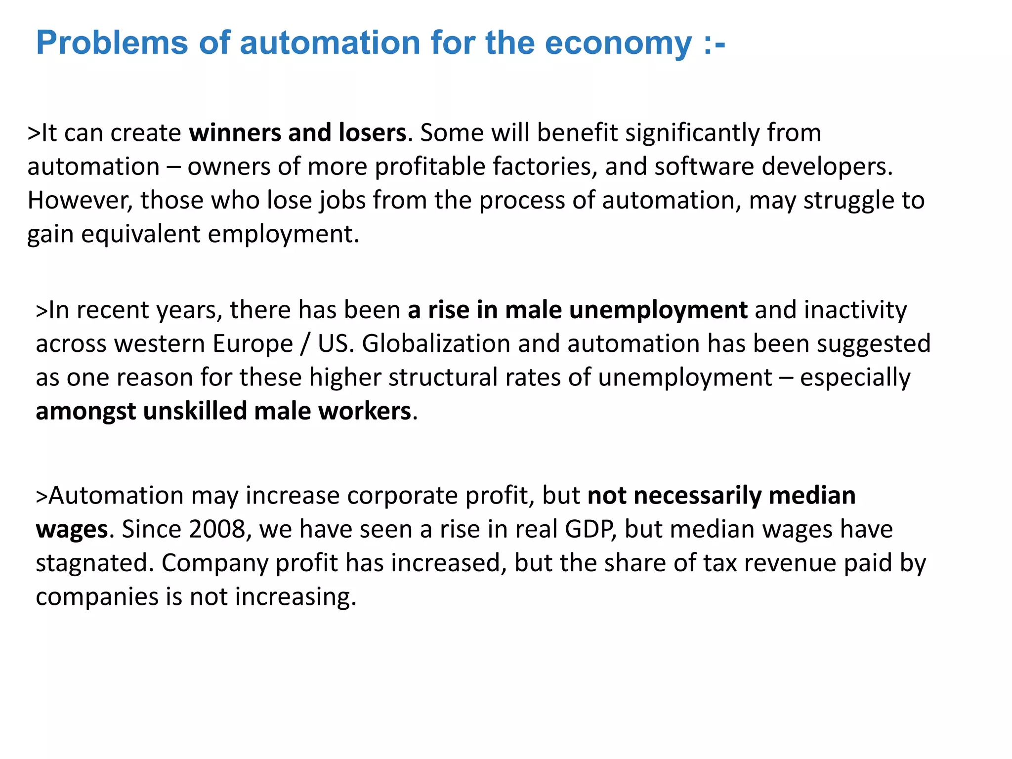 Economics of automation | PPTX