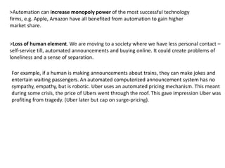 Economics of automation | PPTX