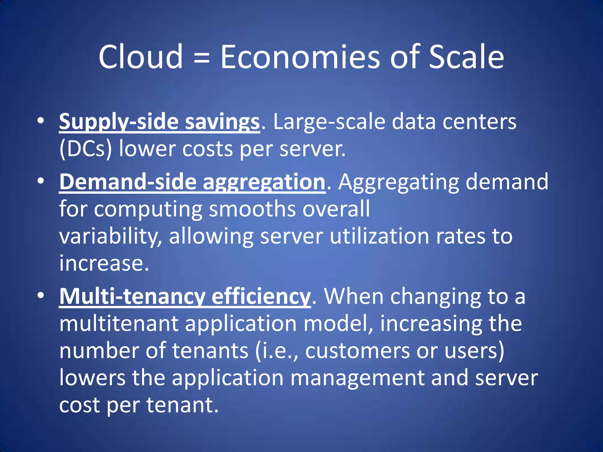 Economics of cloud computing | PPTX
