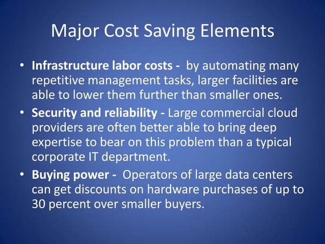 Economics of cloud computing | PPTX