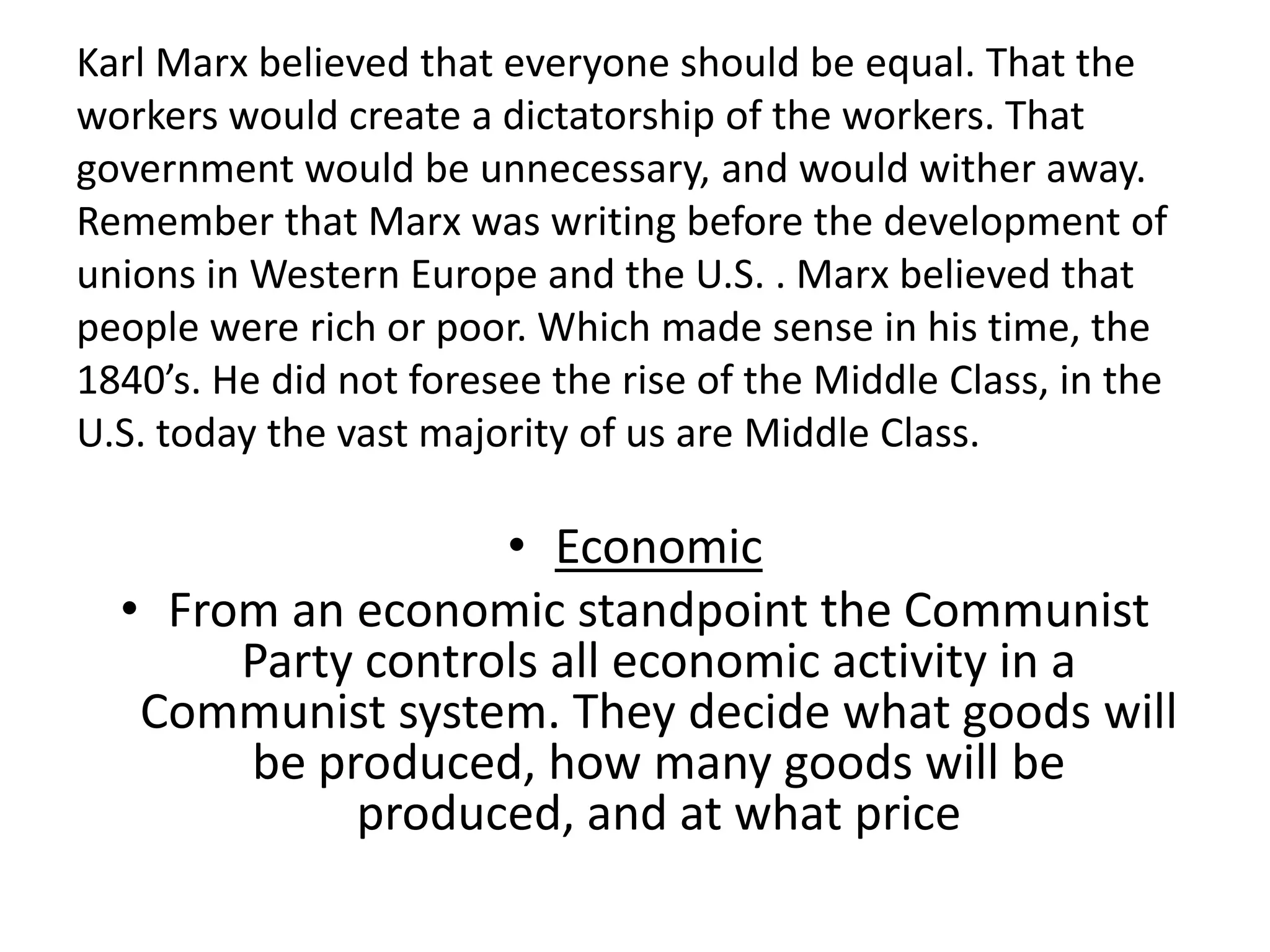 Economics of communism | PPTX