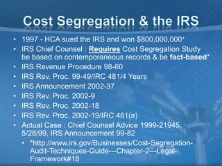 Economics of Cost Segregation | PPT