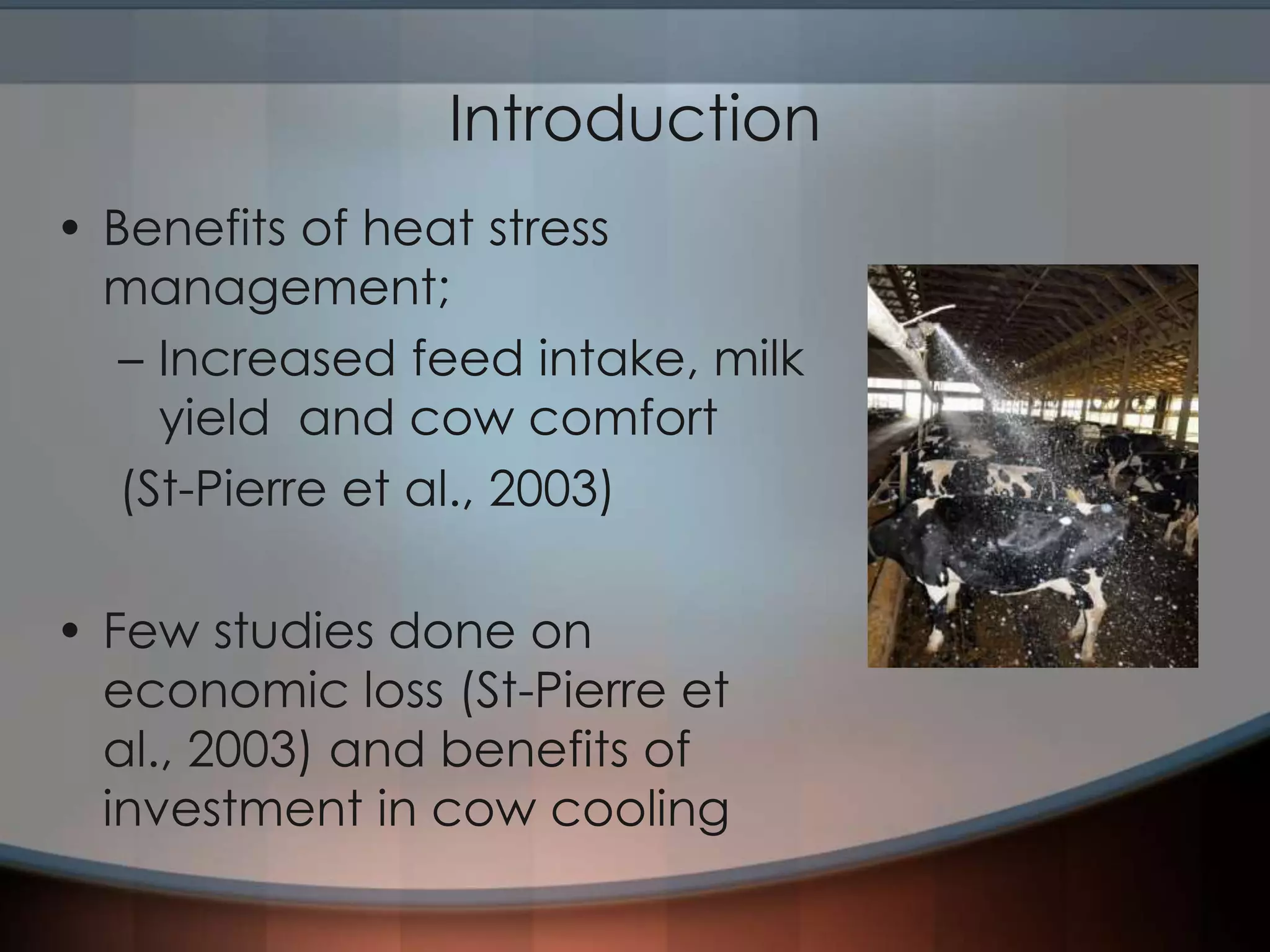 Economics of Cow Comfort | PPTX