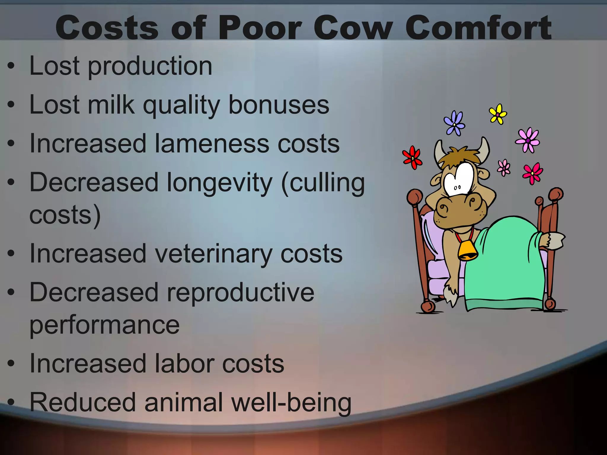 Economics of Cow Comfort | PPTX