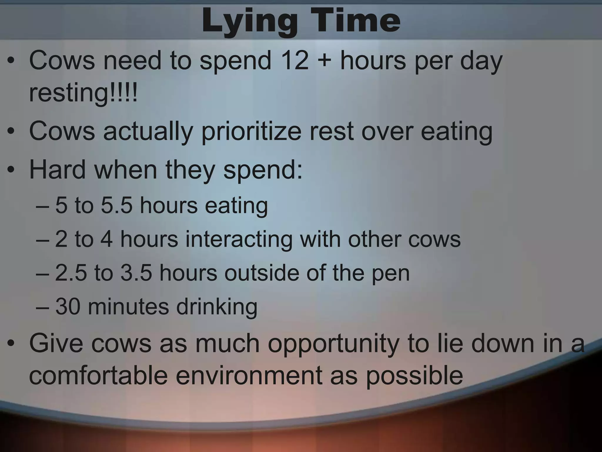 Economics of Cow Comfort | PPTX