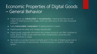 Economics of digital goods | PPTX