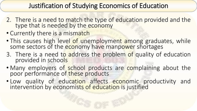 Economics of Education Part 1.pptx | Education industry | Industries