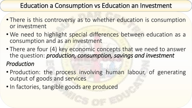 Economics of Education Part 1.pptx | Education industry | Industries